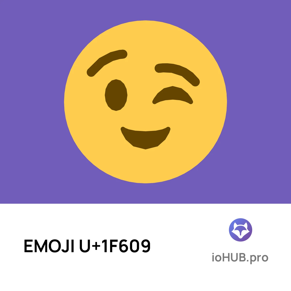 😉 Cara Guiñando un Ojo - Emoji | ioHUB