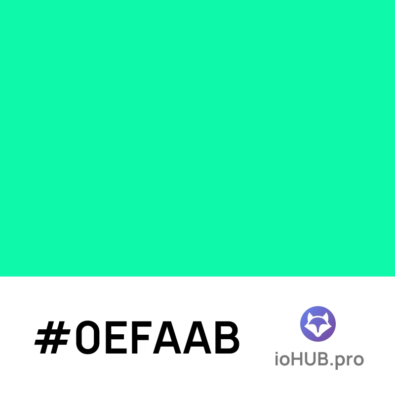 Color #0efaab - Complete Guide and Values | ioHUB