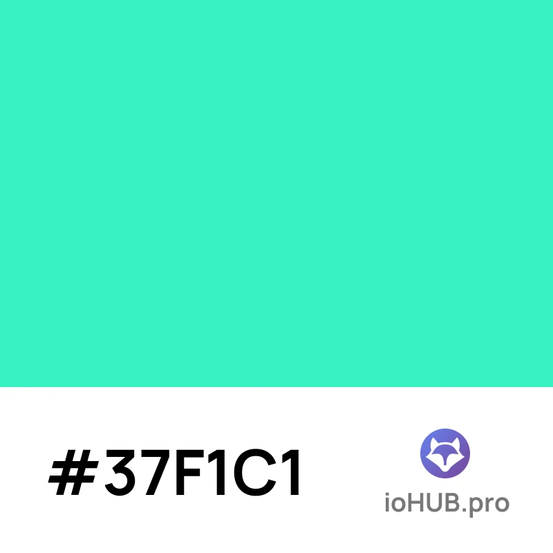 Color #37f1c1 - Complete Guide and Values | ioHUB