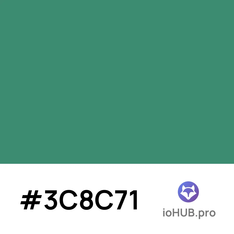 Color #3c8c71 - Complete Guide and Values | ioHUB