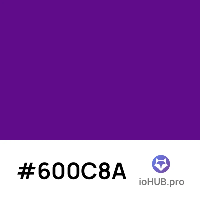 Color #600c8a - Complete Guide and Values | ioHUB