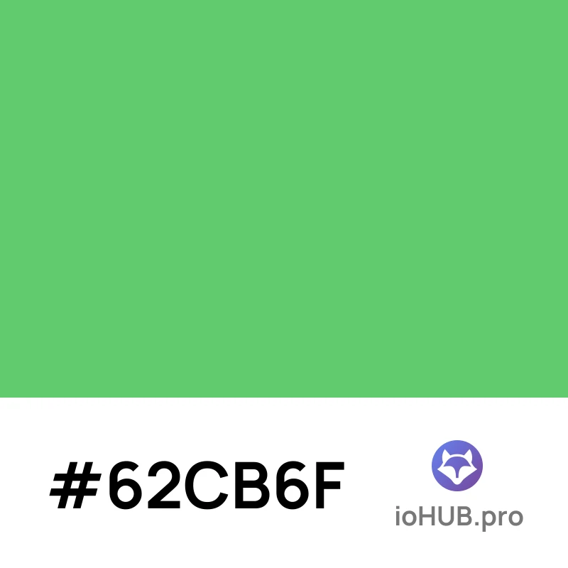 Color #62cb6f - Complete Guide and Values | ioHUB