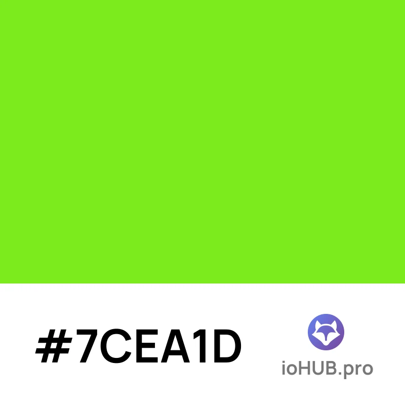 Color #7cea1d - Complete Guide and Values | ioHUB
