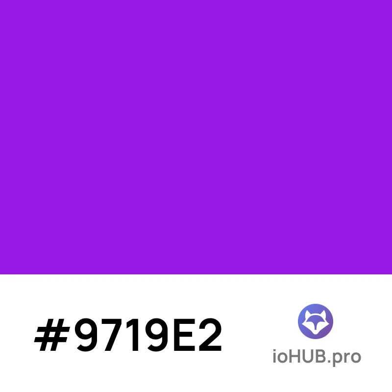Color #9719e2 - Complete Guide and Values | ioHUB