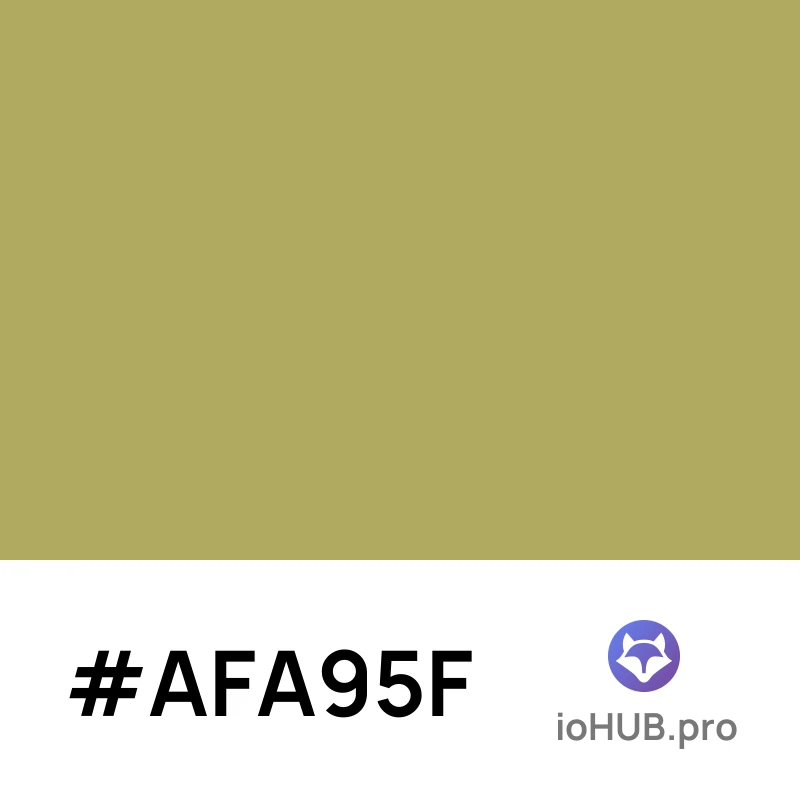 Color #afa95f - Complete Guide and Values | ioHUB