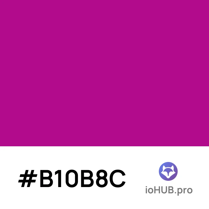 Color #b10b8c - Complete Guide and Values | ioHUB
