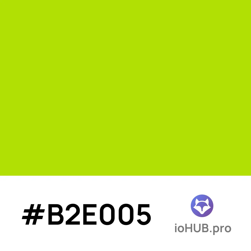 Color #b2e005 - Complete Guide and Values | ioHUB