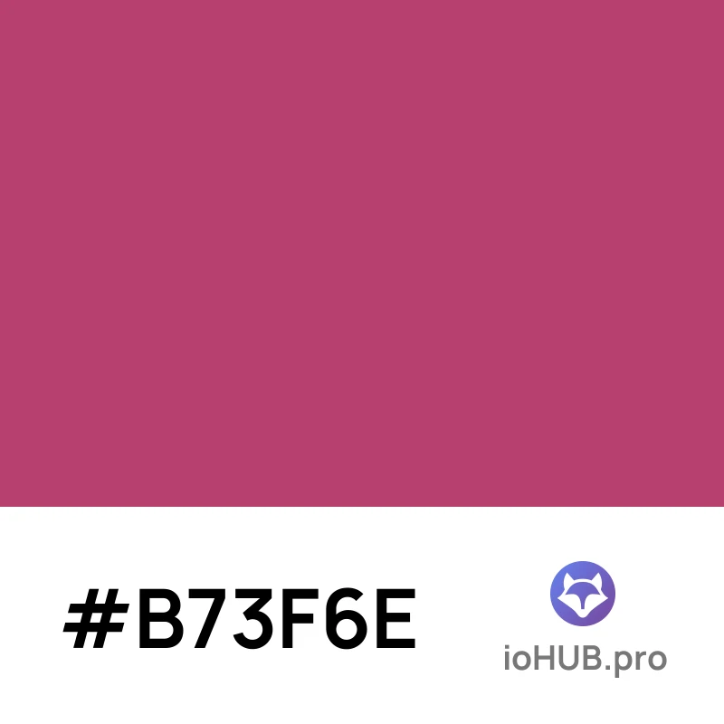 Color #b73f6e - Complete Guide and Values | ioHUB