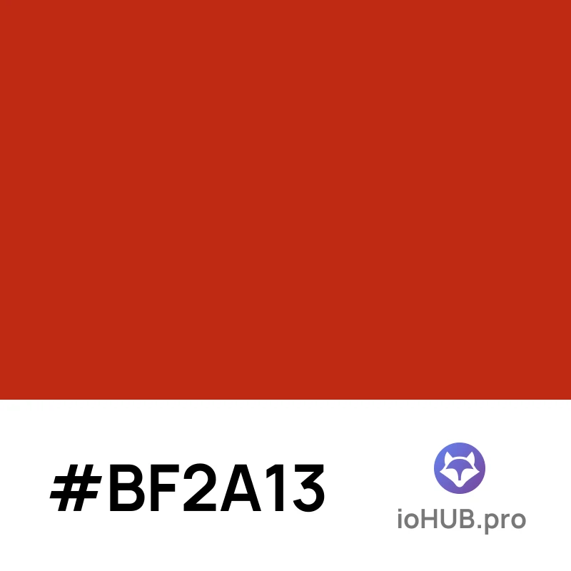 Color #bf2a13 - Complete Guide and Values | ioHUB
