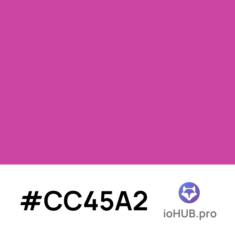 Color #cc45a2 - Complete Guide and Values | ioHUB