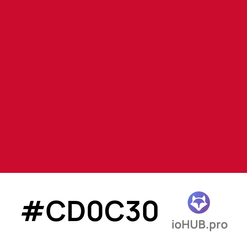 Color #cd0c30 - Complete Guide and Values | ioHUB