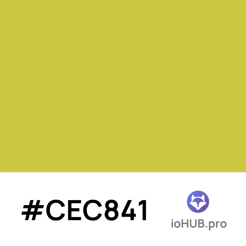 Color #cec841 - Complete Guide and Values | ioHUB