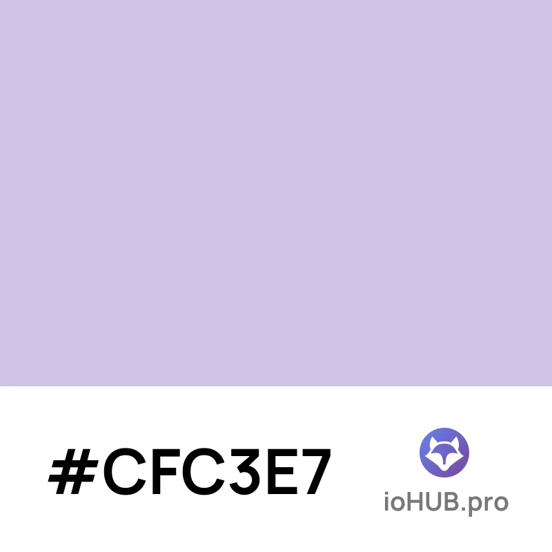 Color #cfc3e7 - Complete Guide and Values | ioHUB
