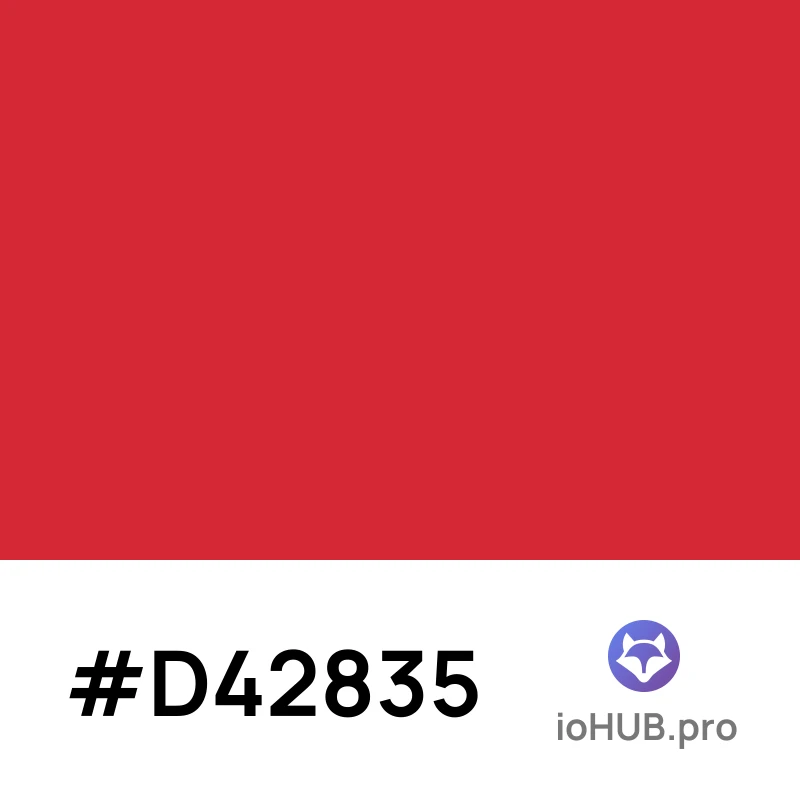 Color #d42835 - Complete Guide and Values | ioHUB