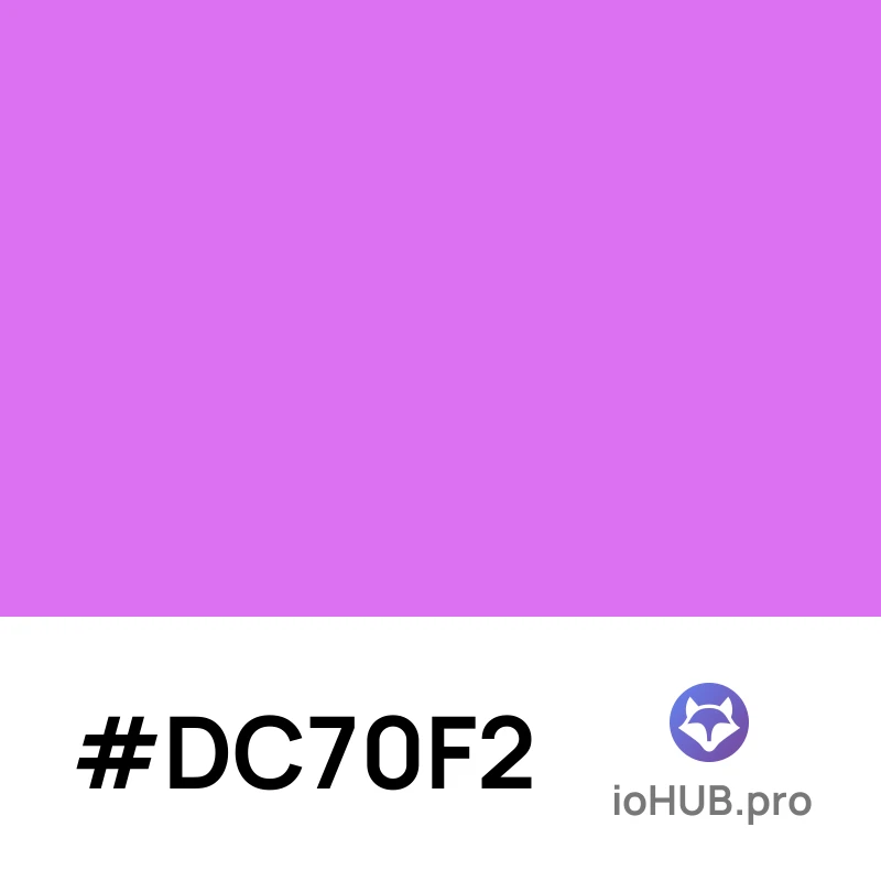 Color #dc70f2 - Complete Guide and Values | ioHUB