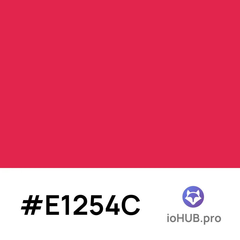 Color #e1254c - Complete Guide and Values | ioHUB