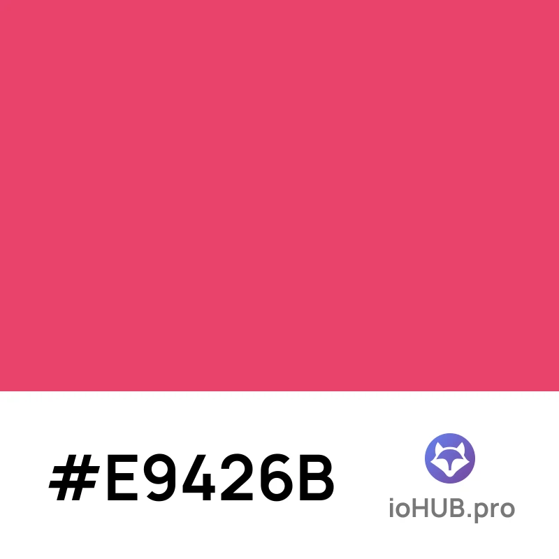Color #e9426b - Complete Guide and Values | ioHUB