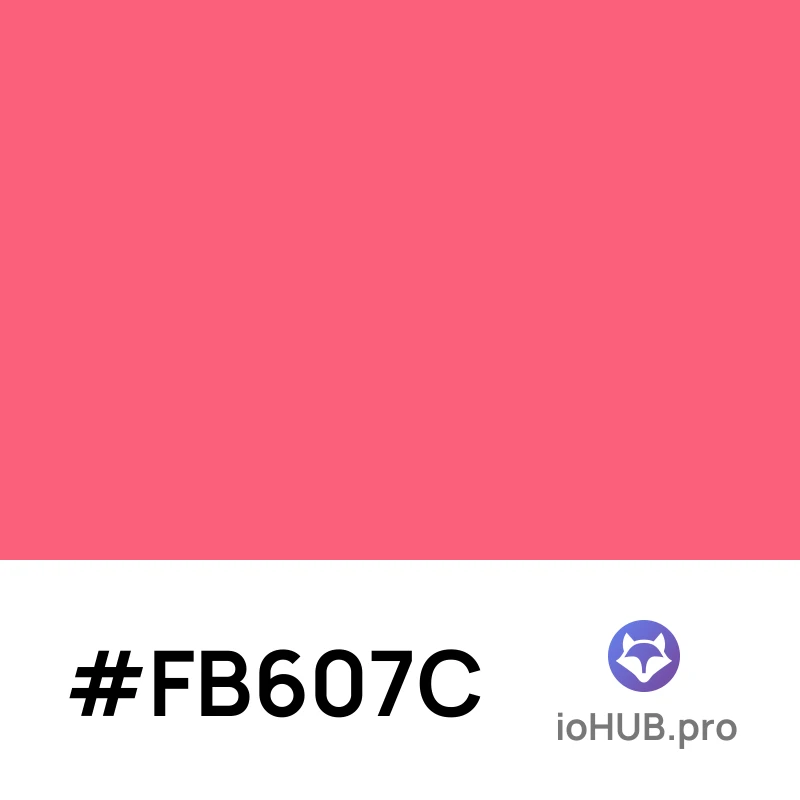 Color #fb607c - Complete Guide and Values | ioHUB
