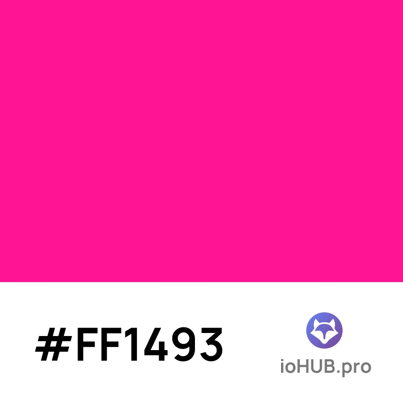 Color #ff1493 - Guía Completa y Valores | ioHUB